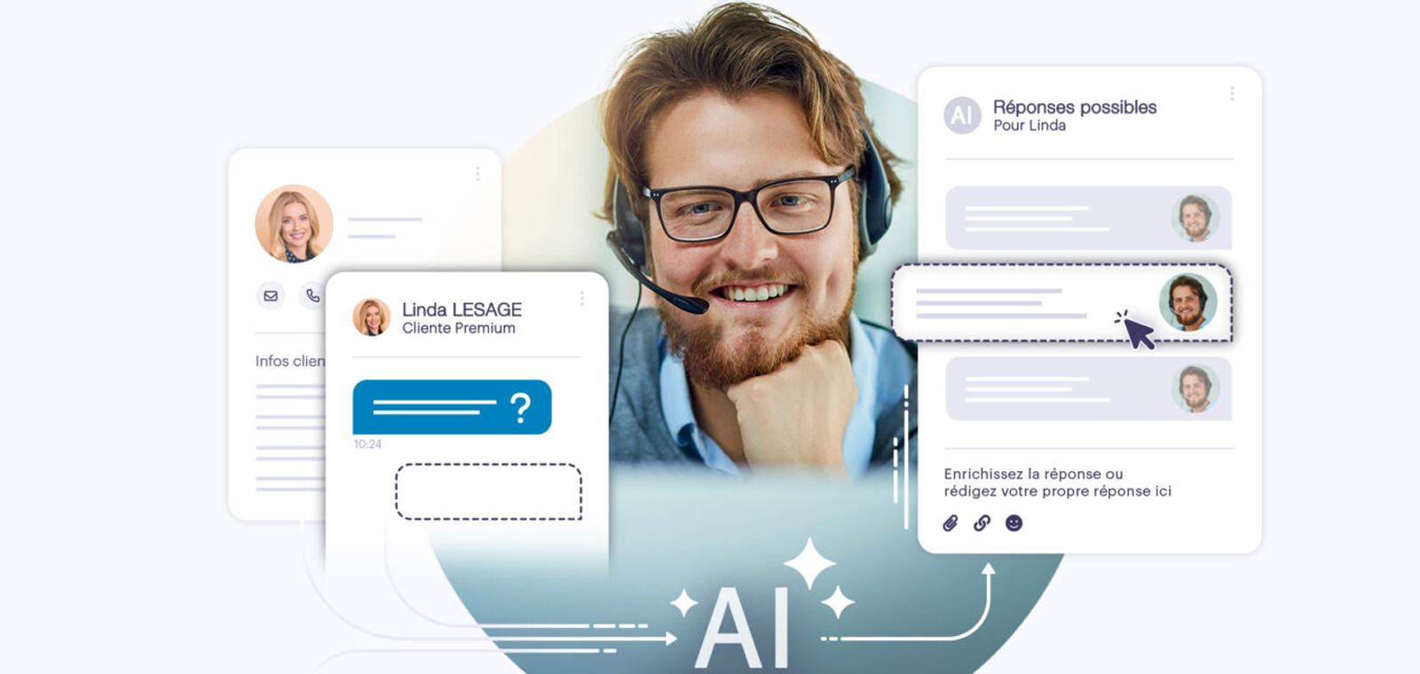 Du bot au conseiller augmenté : comment l’IA redéfinit la relation client | Webikeo